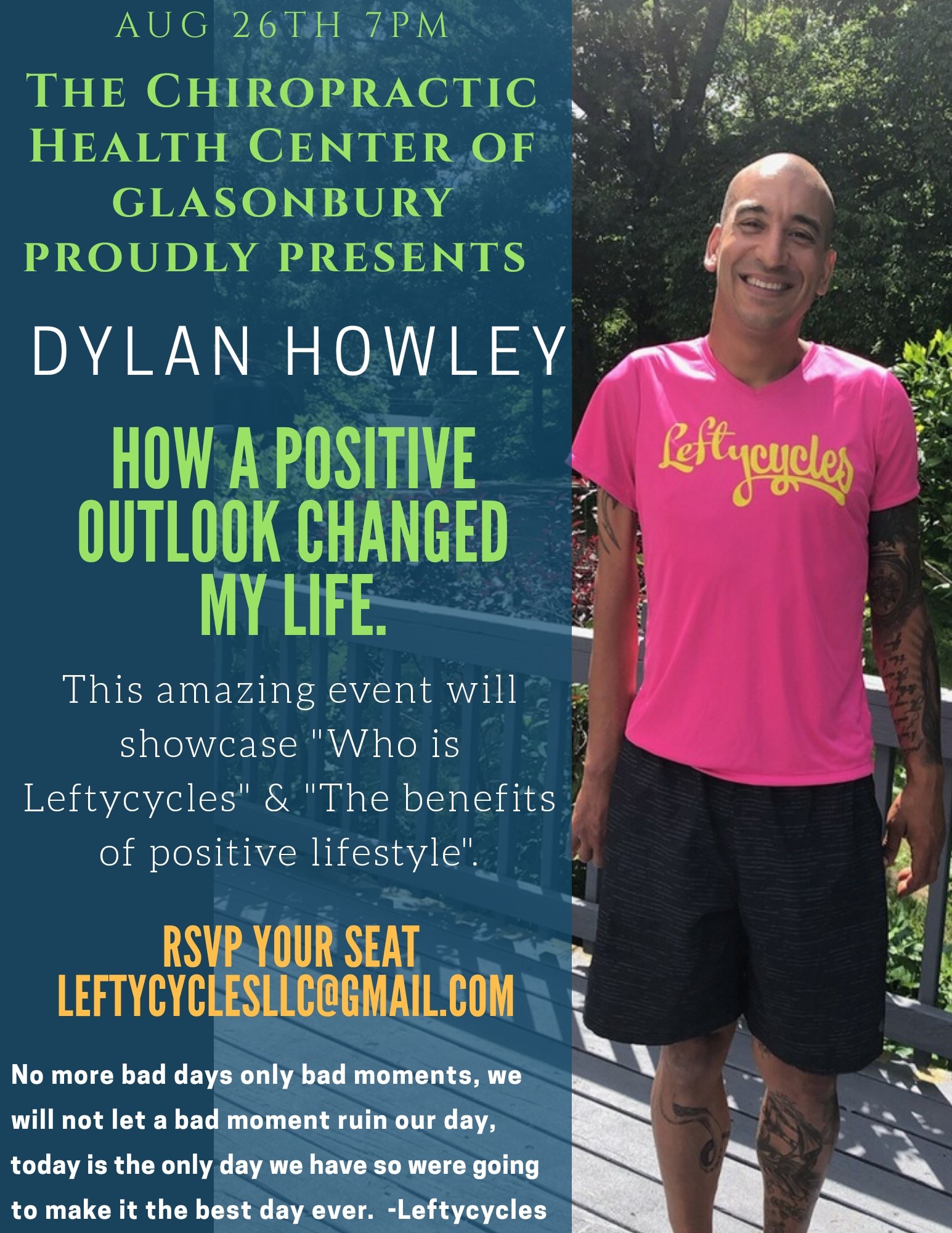 Guest Speaker Dylan Howley | Chiropractic Health Center of Glastonbury